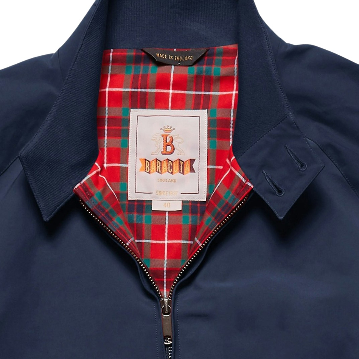 Baracuta G9 Original Harrington Jacket Navy – Tijdloos Brits Stijl ...