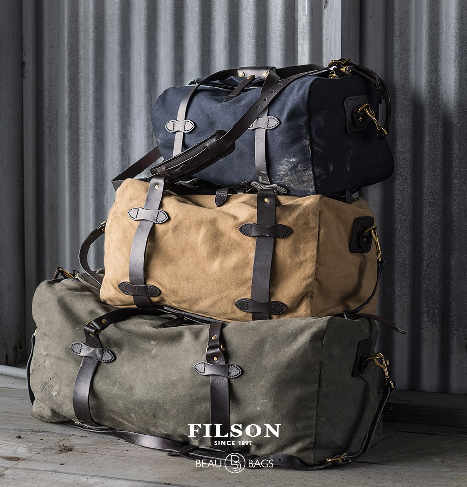 Filson Rugged Twill Duffle Bag Medium Tan, de perfecte reistas