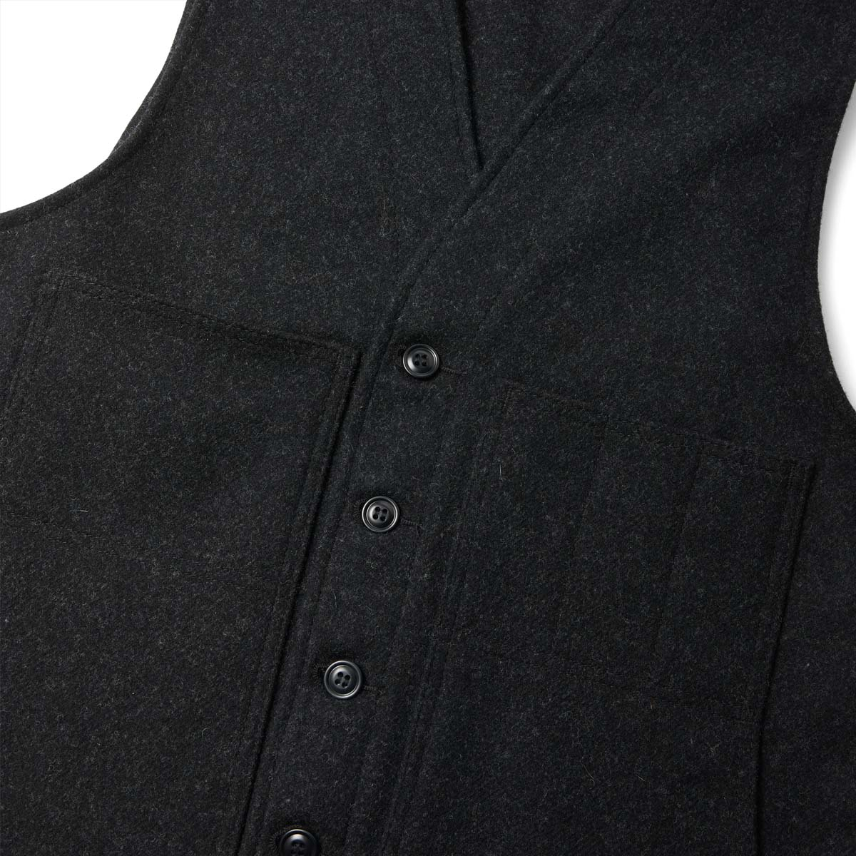 Filson Mackinaw Wool Vest Charcoal, duurzaam vest gemaakt van 100% ...