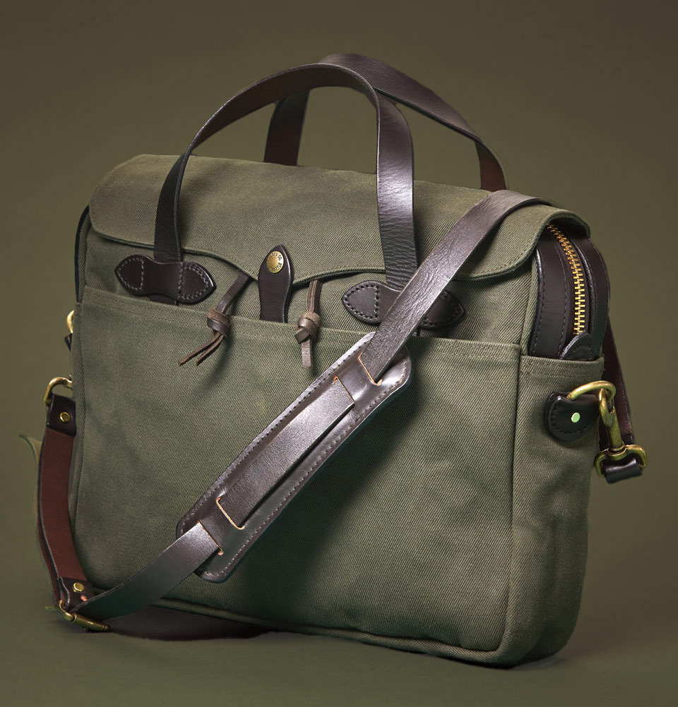 Filson Original Briefcase Otter Green, stoere tas met stijl en karakter