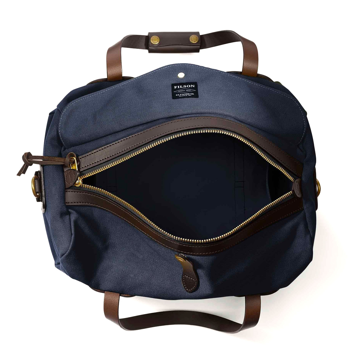 Filson Duffle Bag Small Navy, robuuste duffle met stijl en karakter