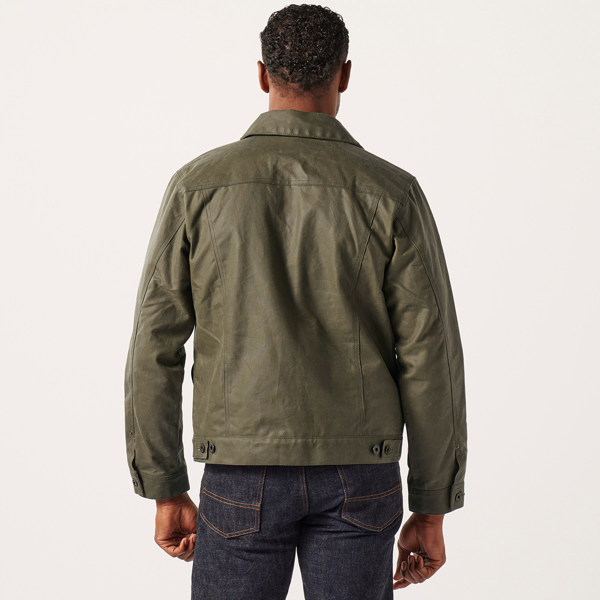 Filson Tin Cloth Short Lined Cruiser Jacket Military Green ...