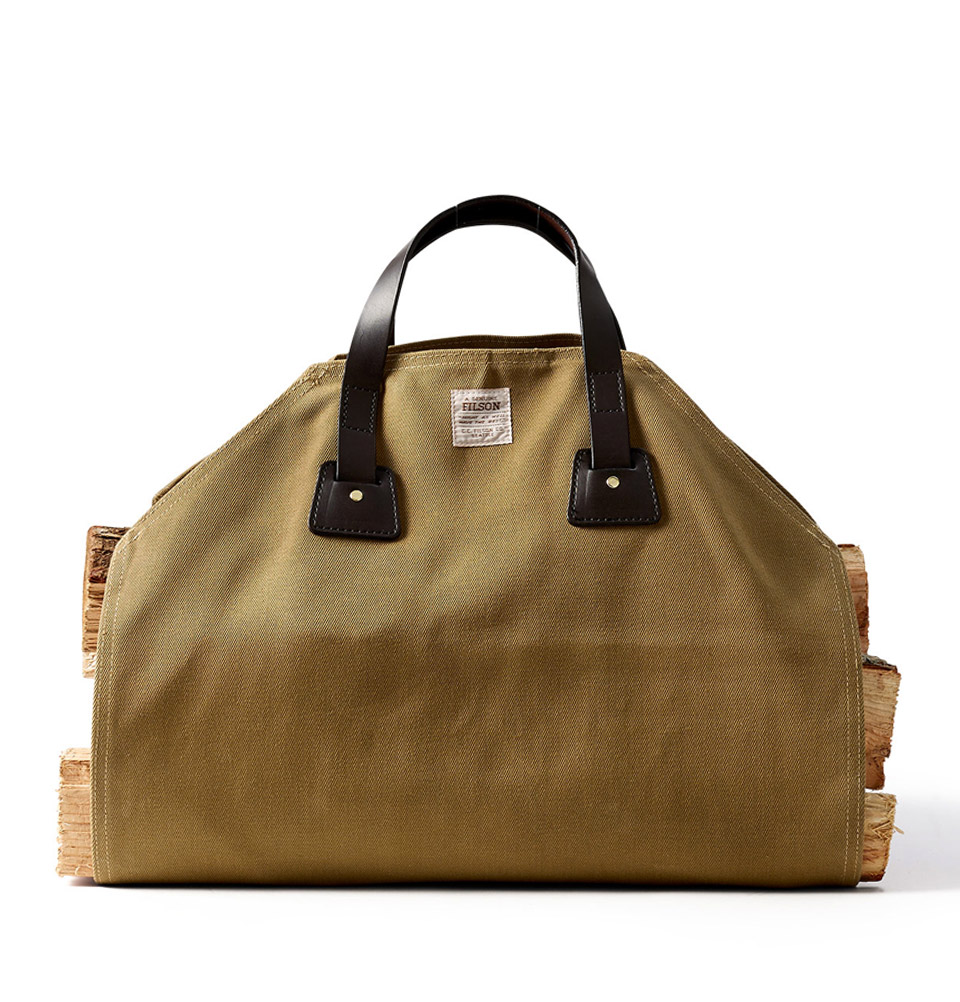 Filson Log Carrier Tan, de alles drager van Filson