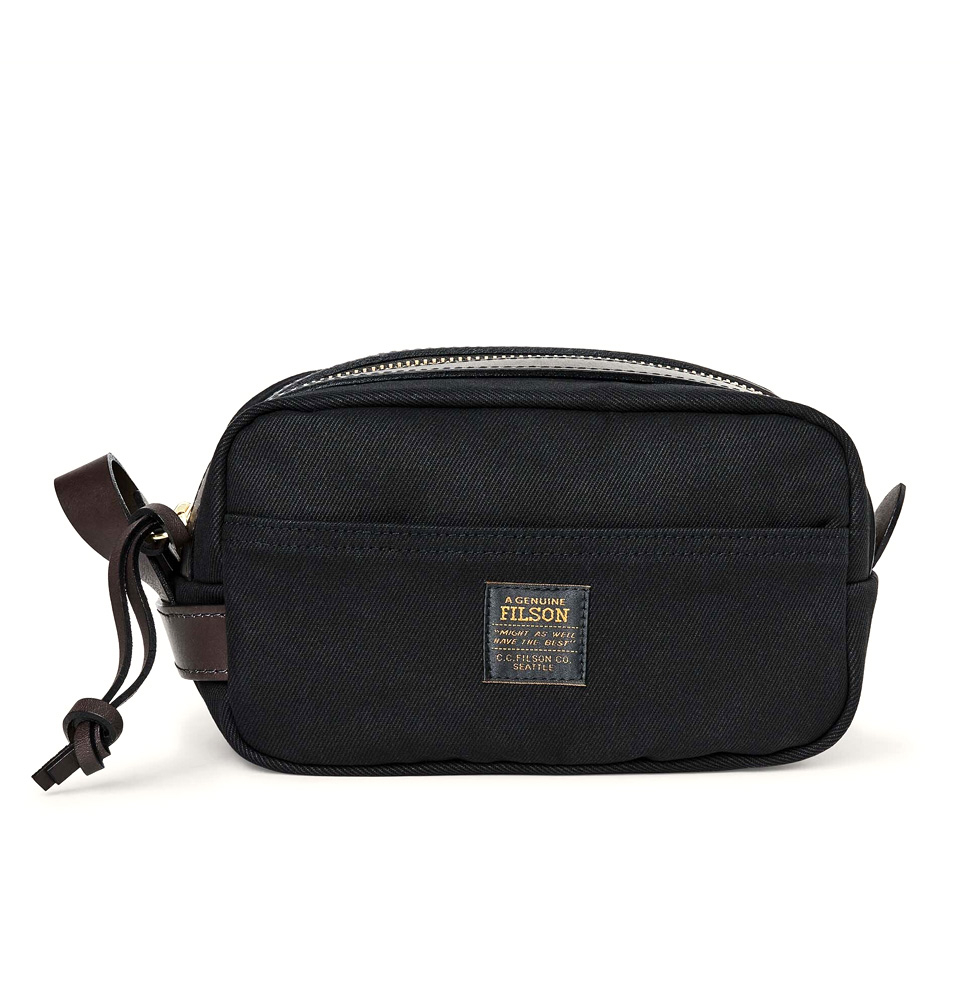 Filson Rugged Twill Travel Kit Black, jouw ultieme toilettas